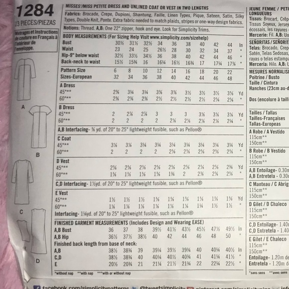Simplicity | Office | Sewing Pattern Vintage 96s Style New Uncut | Poshmark